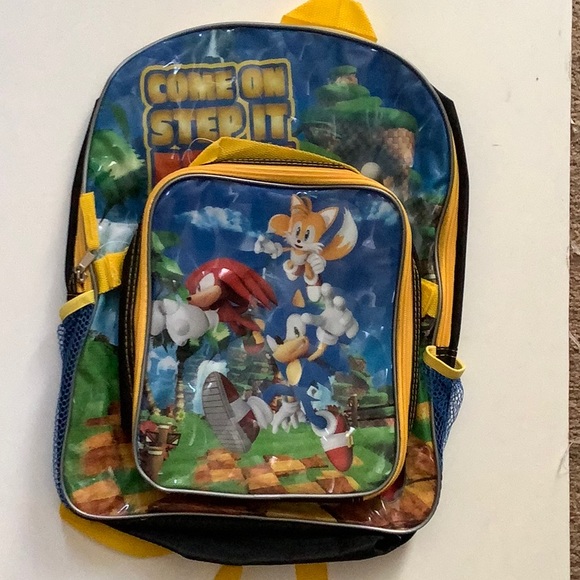 Sega | Accessories | Sonic Hedgehog Backpack Lunch Box Set Gift | Poshmark